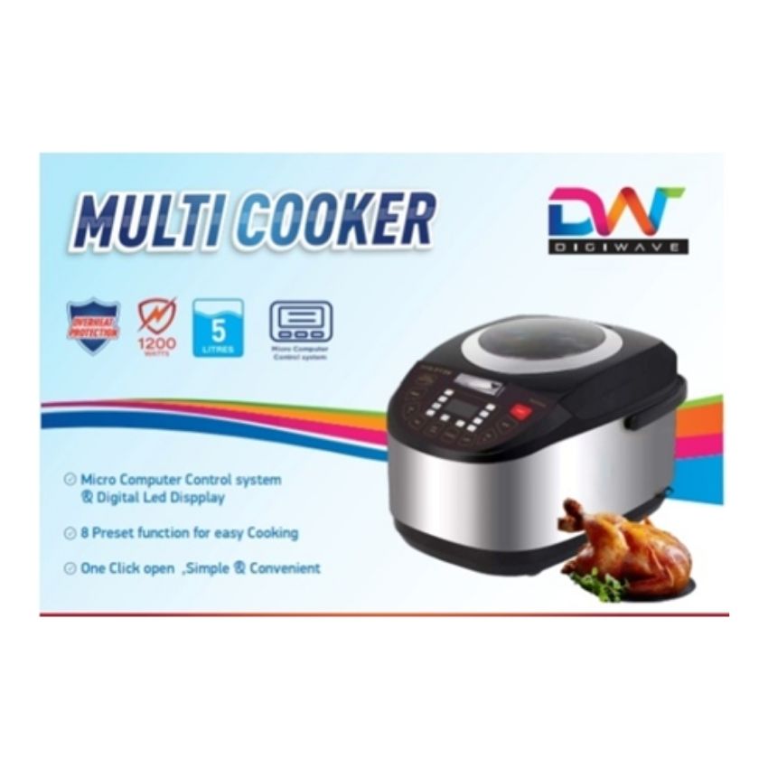DWMC1920 Multi Cooker/1200 Watts/ 5.0Ltr/ See Through Lid With 1 Year ...